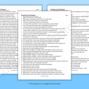 Bucket List Journal Writing Prompts 100 Printable Questions, Manifest ...