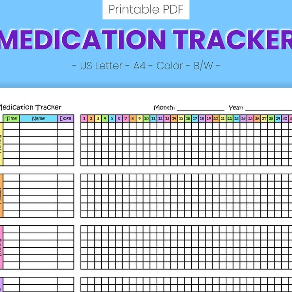 Medication Checklist - Etsy