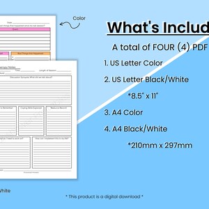 Hojas de trabajo imprimibles para tomar notas sobre terapia: asesoramiento sobre enfermedades ...