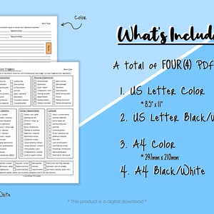 Depression Triggers Printable Checklist Self Awareness - Etsy