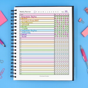 Weekly Planner Printable Task List - Priority Action Agenda, Daily ...