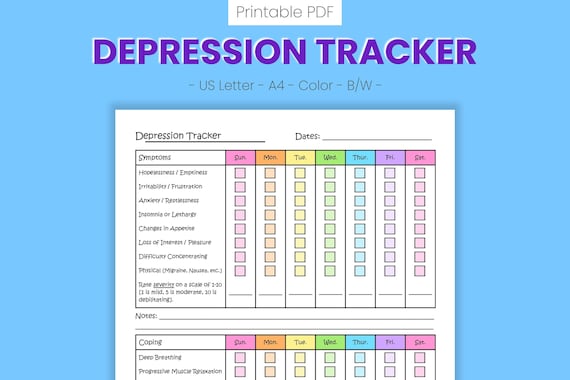 Depression Symptoms Chart
