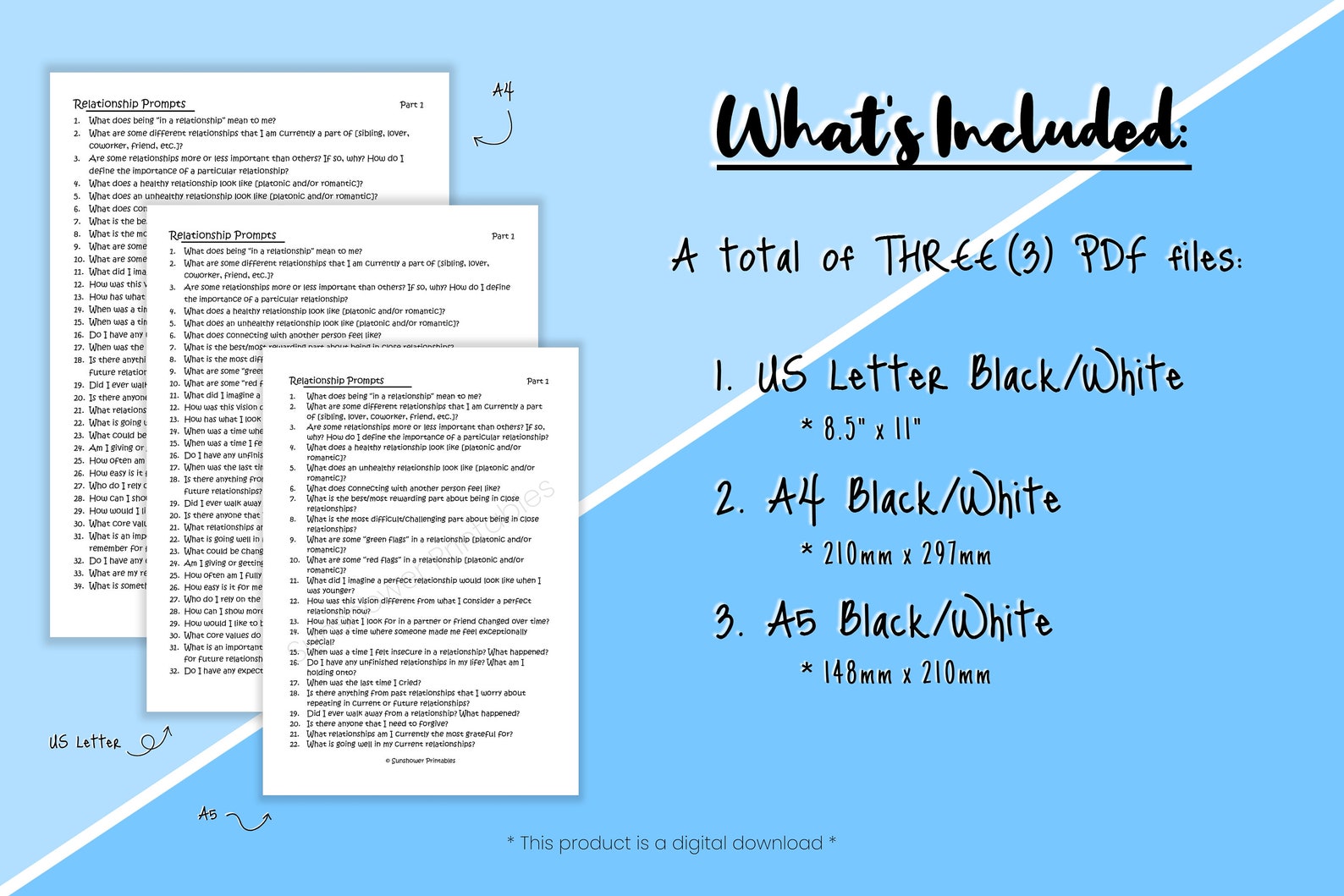 Relationship Journal Writing Prompts 100 Printable - Etsy