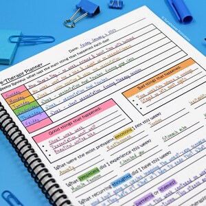 Therapy Note Taking Printable Worksheets Mental Illness - Etsy