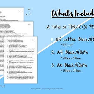 Trauma Processing Journal Writing Prompts 100 Printable - Etsy