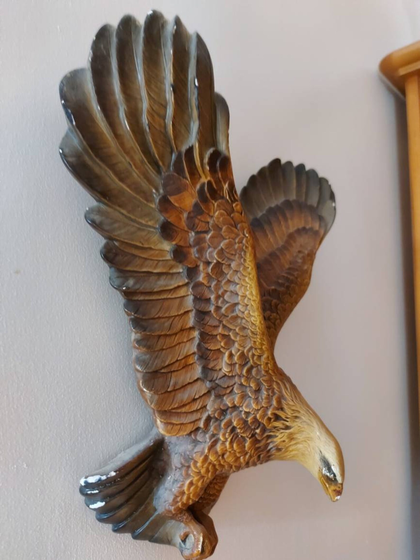 Stunning Vintage Bossons Eagle Wall Plaque Striking 3D - Etsy UK