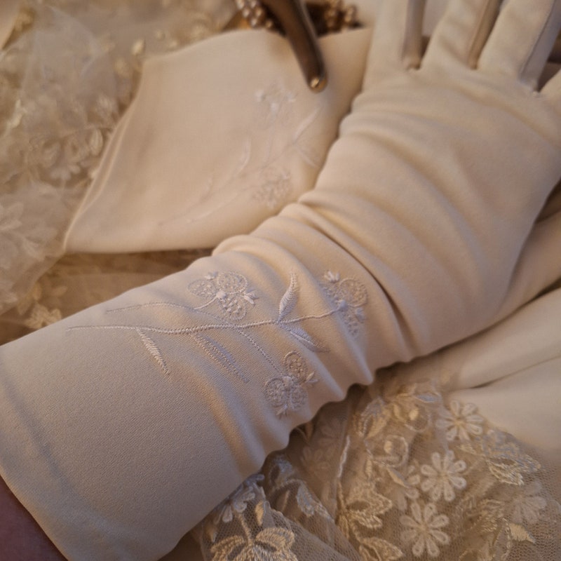 Embroidered Gloves - Etsy