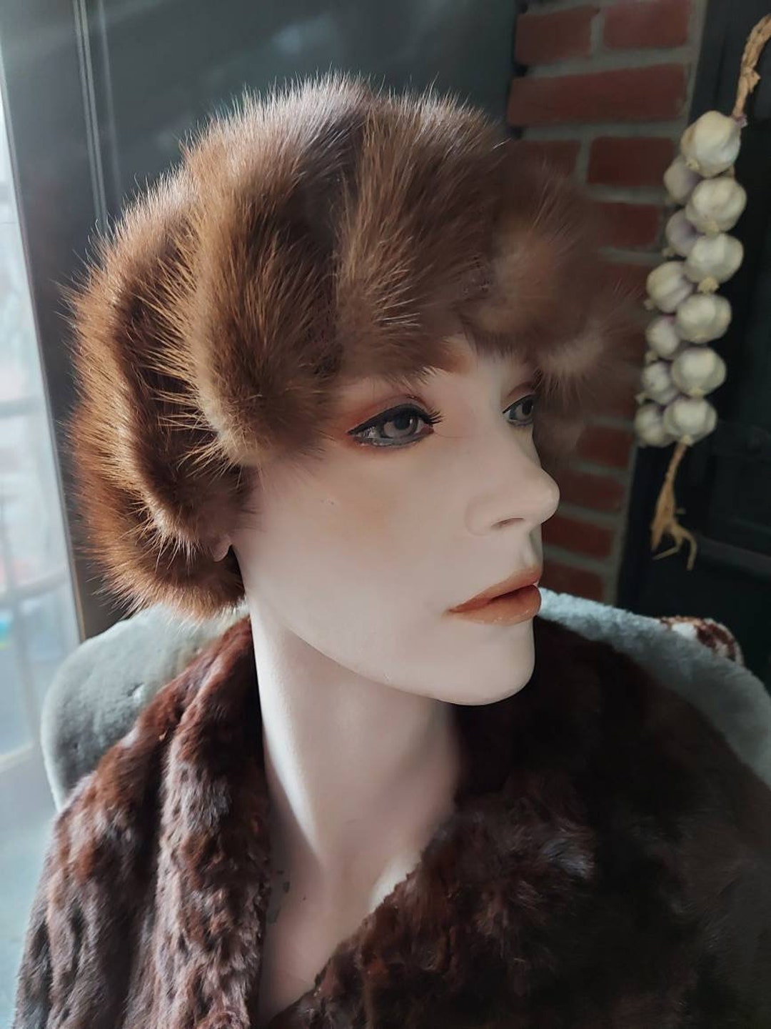 Edna Wallace Vintage Fur Hat Genuine 1940s Designer Hat Authentic ...