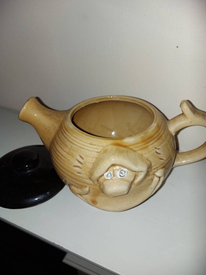 Vintage Ugly Face Teapot Quirky Funny Face Teapot Studio Pottery ...