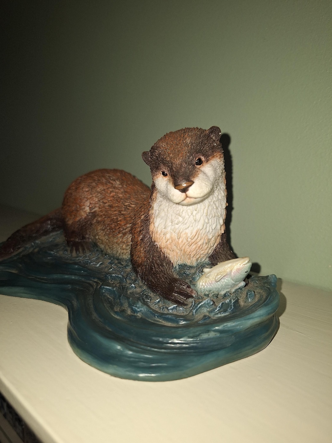 Gorgeous Vintage Otter Figurine Collectable Wildlife Sculpture Perfect ...