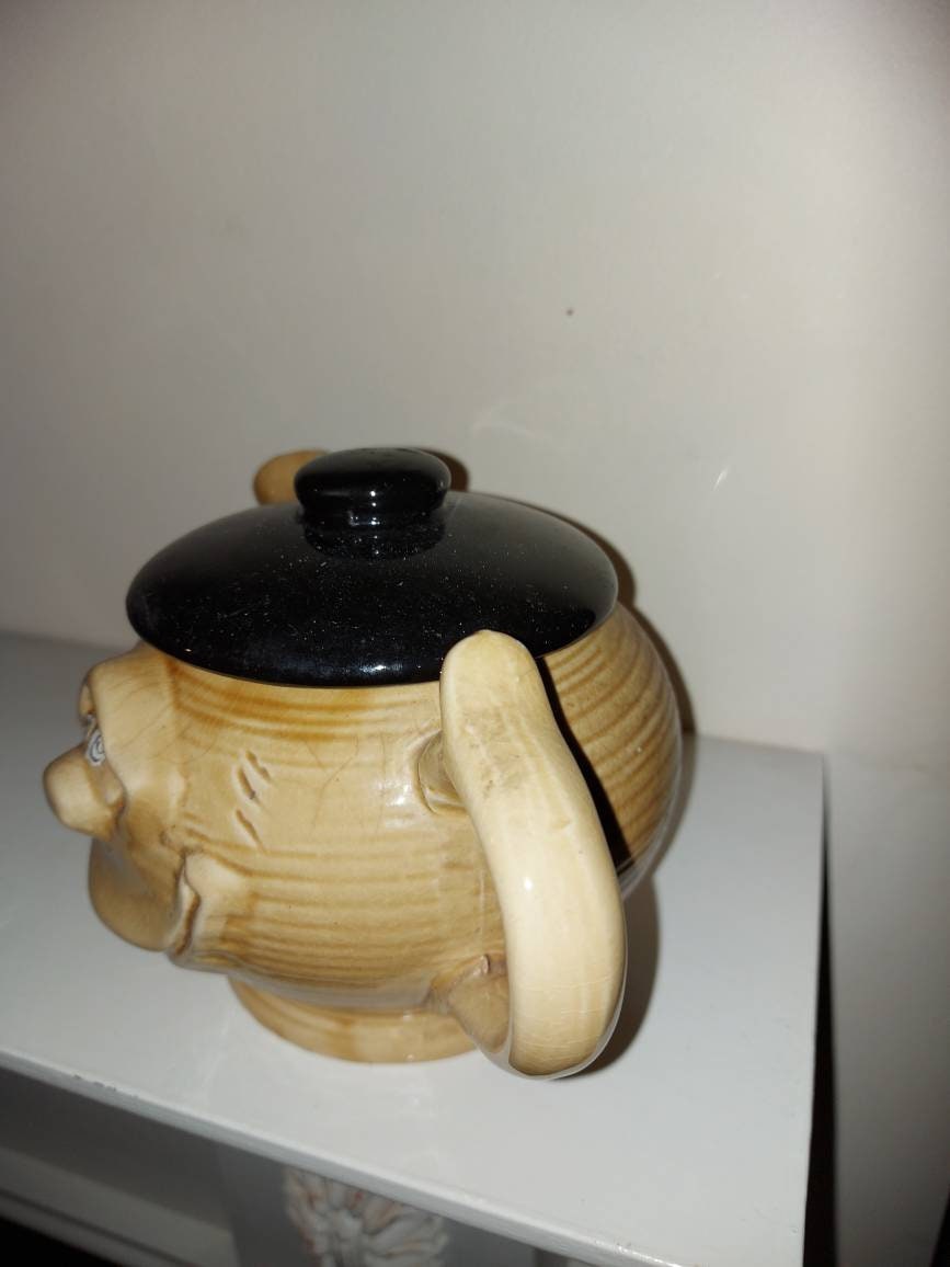 Vintage Ugly Face Teapot Quirky Funny Face Teapot Studio Pottery ...