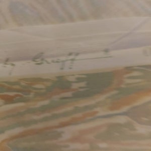 Vintage Fabric Warner Fabrics Glazed Cotton Designed by Greeff Fresco Pattern in Pastel ...