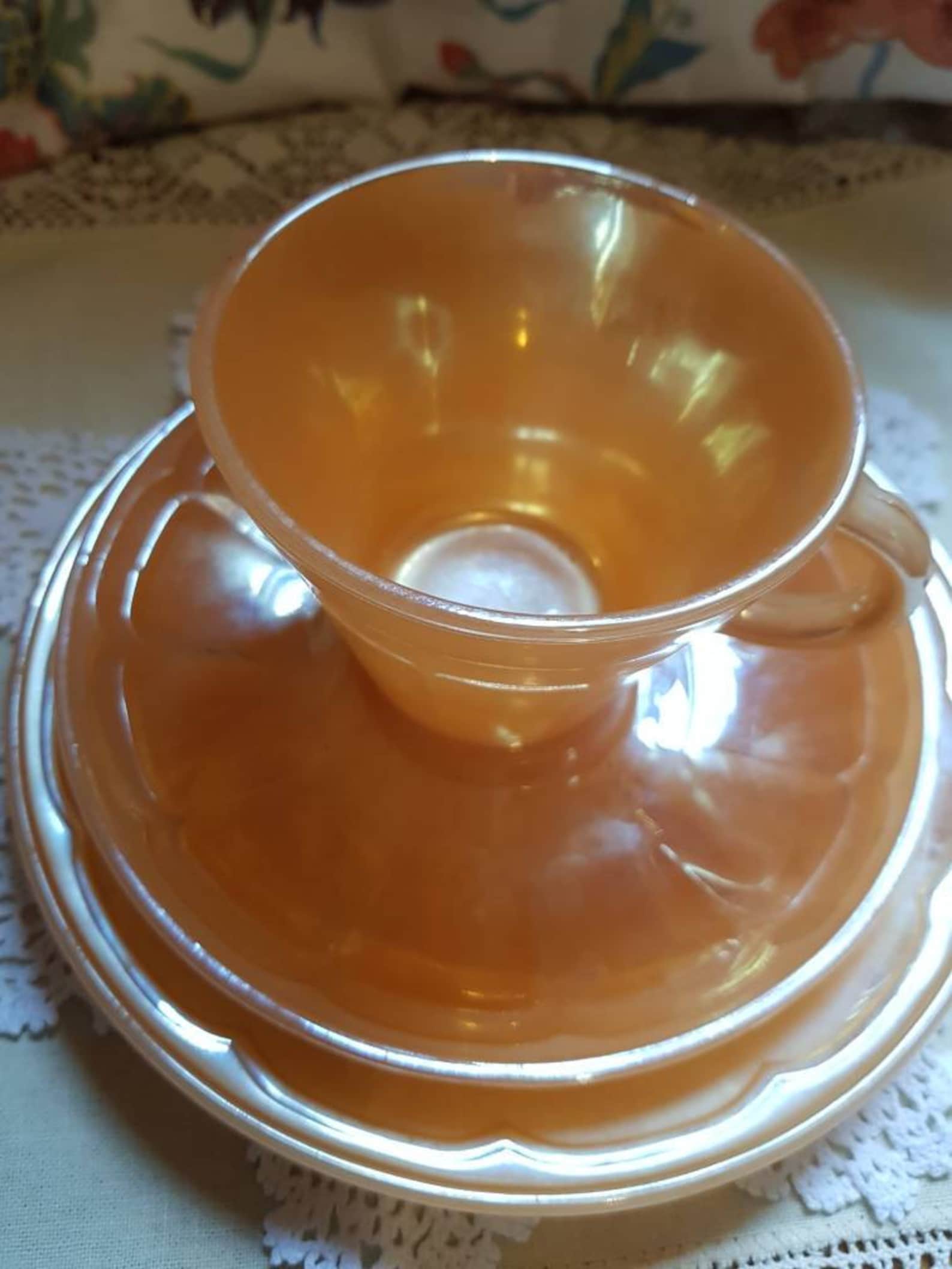 Termocrisa peach lustre vintage trio 1960s orange opaque | Etsy