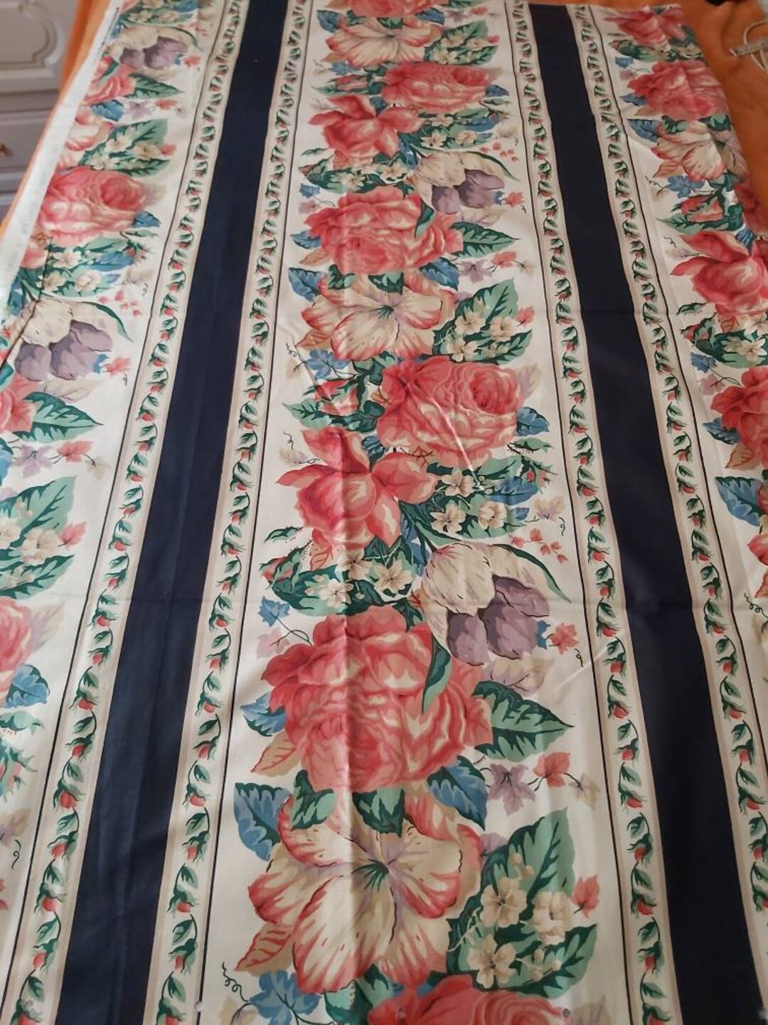 Vintage Fabric Warner Fabric Designer Cotton Soft Furnishings Fabric ...