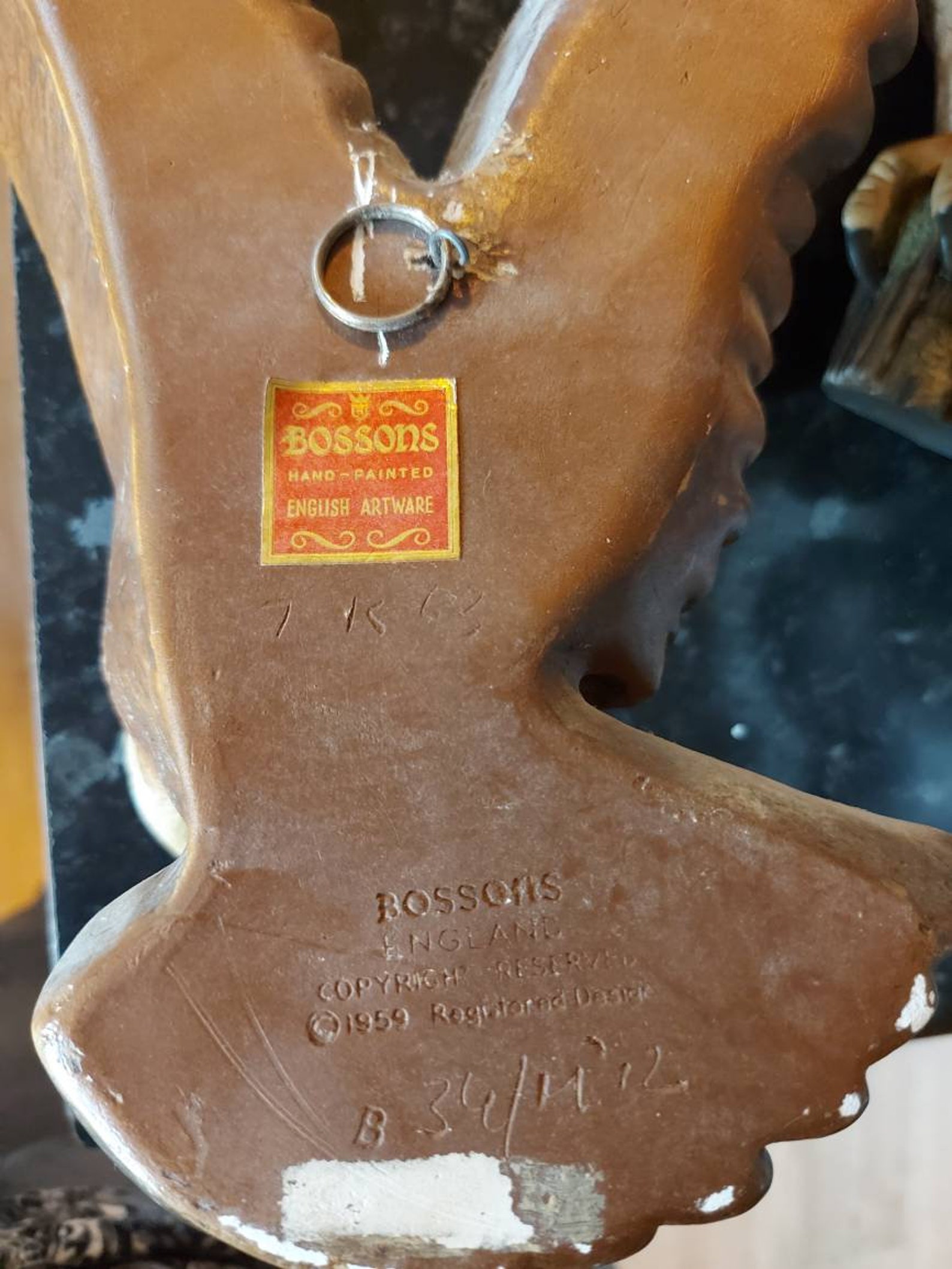 Stunning Vintage Bossons Eagle Wall Plaque Striking 3D - Etsy UK