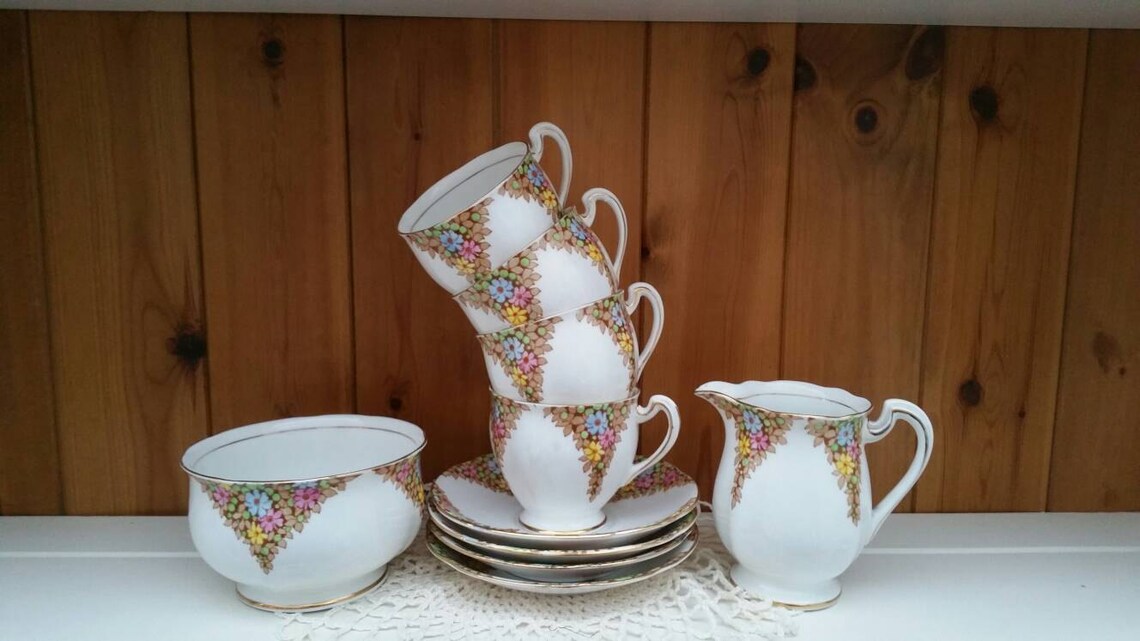 Vintage Royal Standard Tea Set/bone China Tea Cups/sugar Bowl - Etsy UK