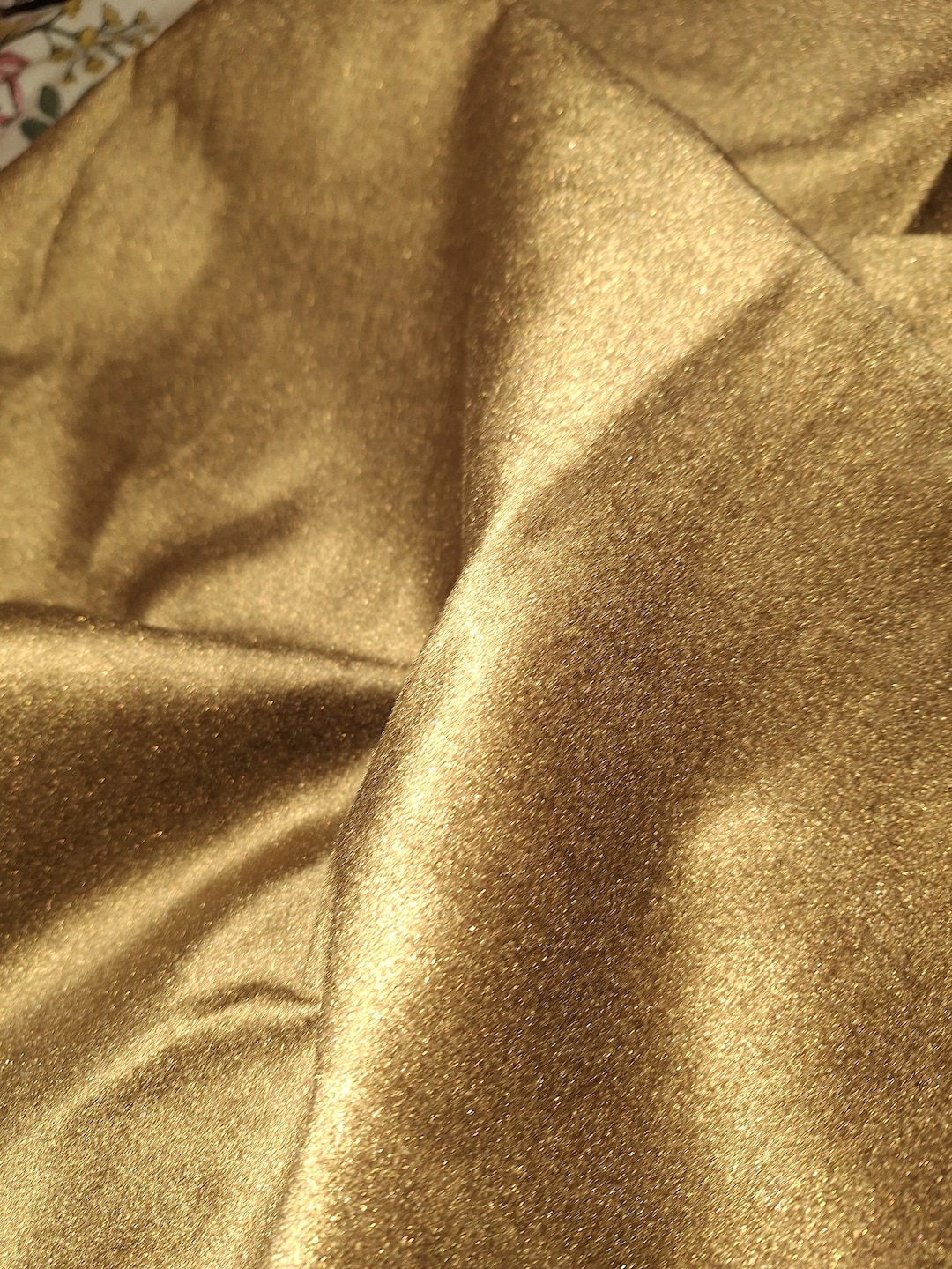 Gold Velvet Upholstery Fabric Length Soft Furnishings Home Decor Fabric ...