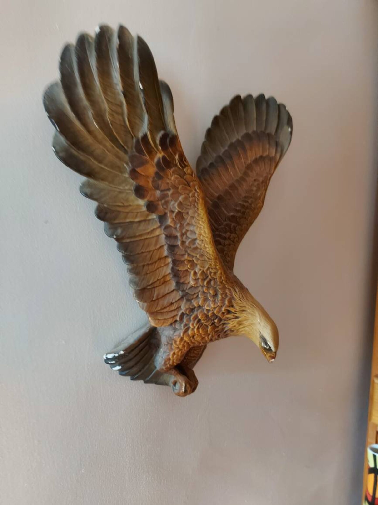 Stunning Vintage Bossons Eagle Wall Plaque Striking 3D - Etsy UK