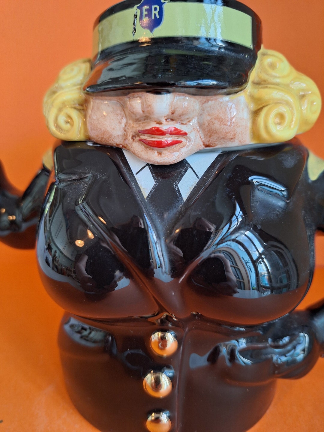 Quirky Teapot Traffic Warden Novelty Teapot Carlton Ware Comical ...