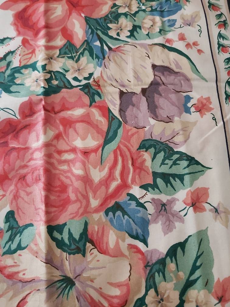 Vintage Fabric Warner Fabric Designer Cotton Soft Furnishings Fabric ...
