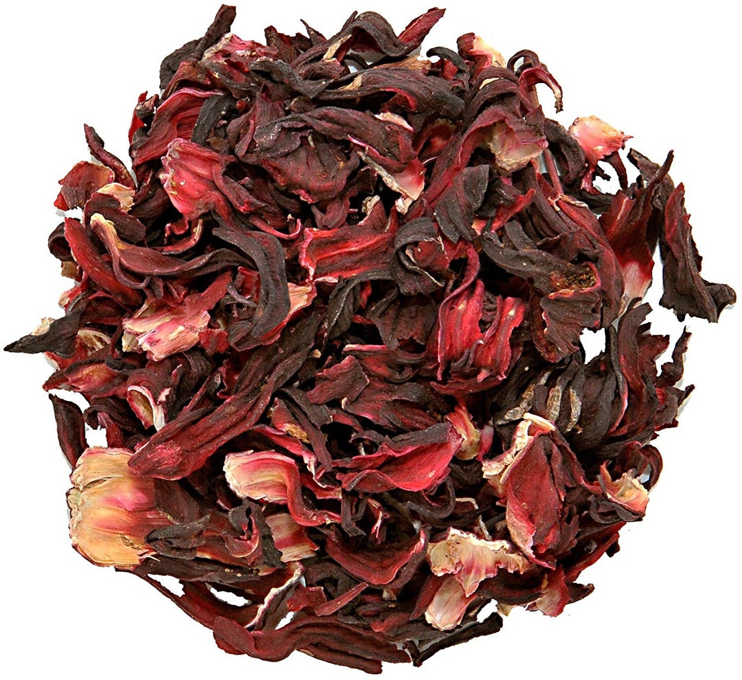 HIBISCUS DRIED FLOWERS Tea - Rosella - Lowers Cholesterol & Blood ...