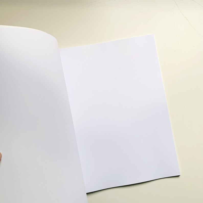 8.5x11 Blank Unlined Notebook - Etsy