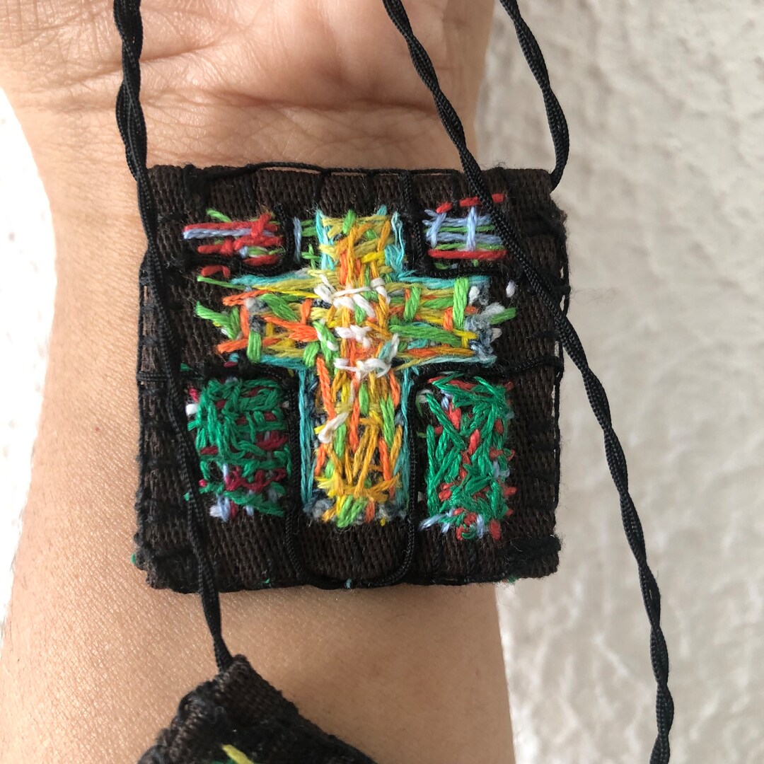 Brown Scapular, Original Art, Our Lady of Mount Carmel, Unique Piece - Etsy