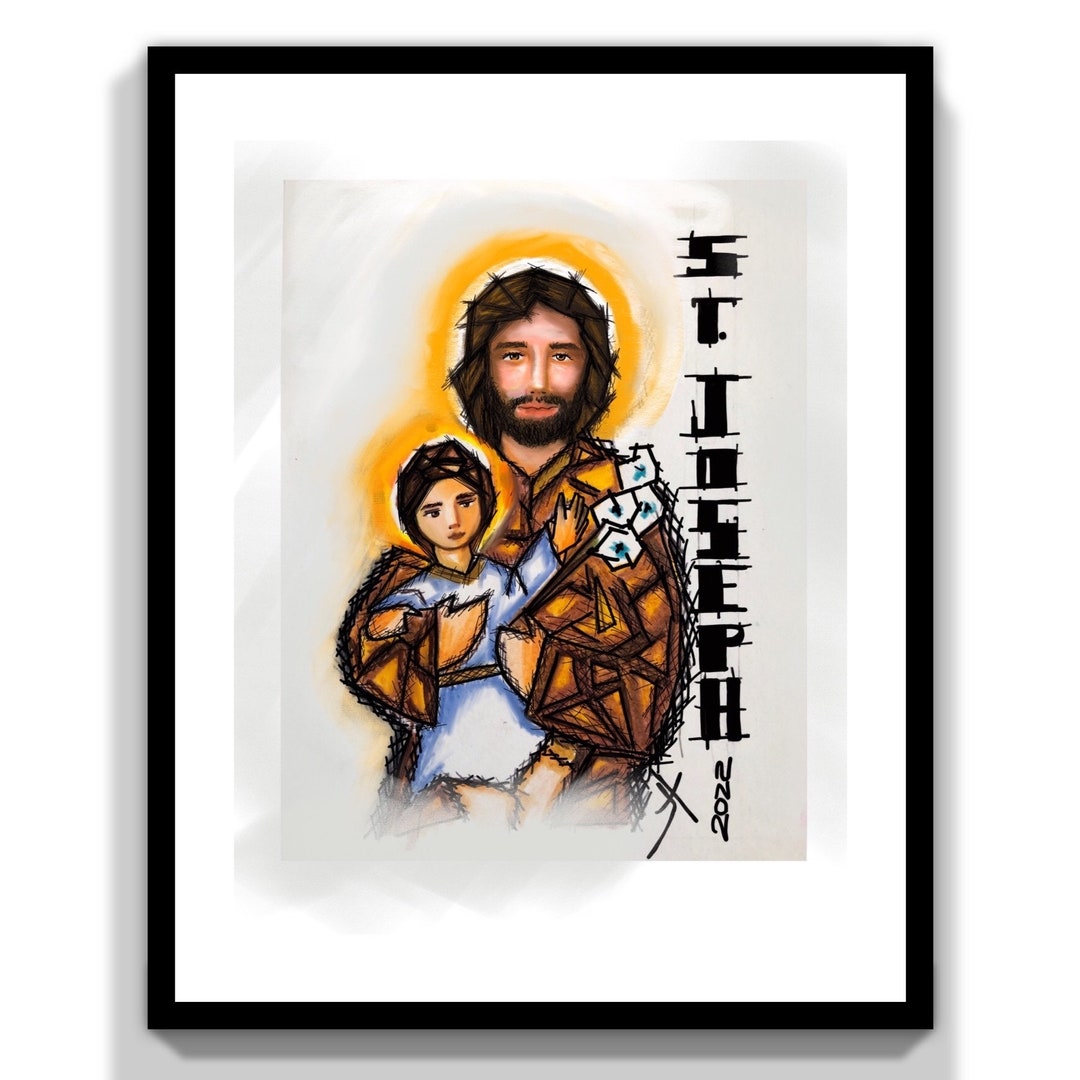 Saint Josey the Child, DIGITAL DOWNLOAD, Digital Image of Saint Joseph ...