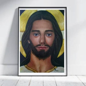 Iconography of Jesus, IMAGE OF JESUS, Catholic Icon, Catholic Art, Oil ...