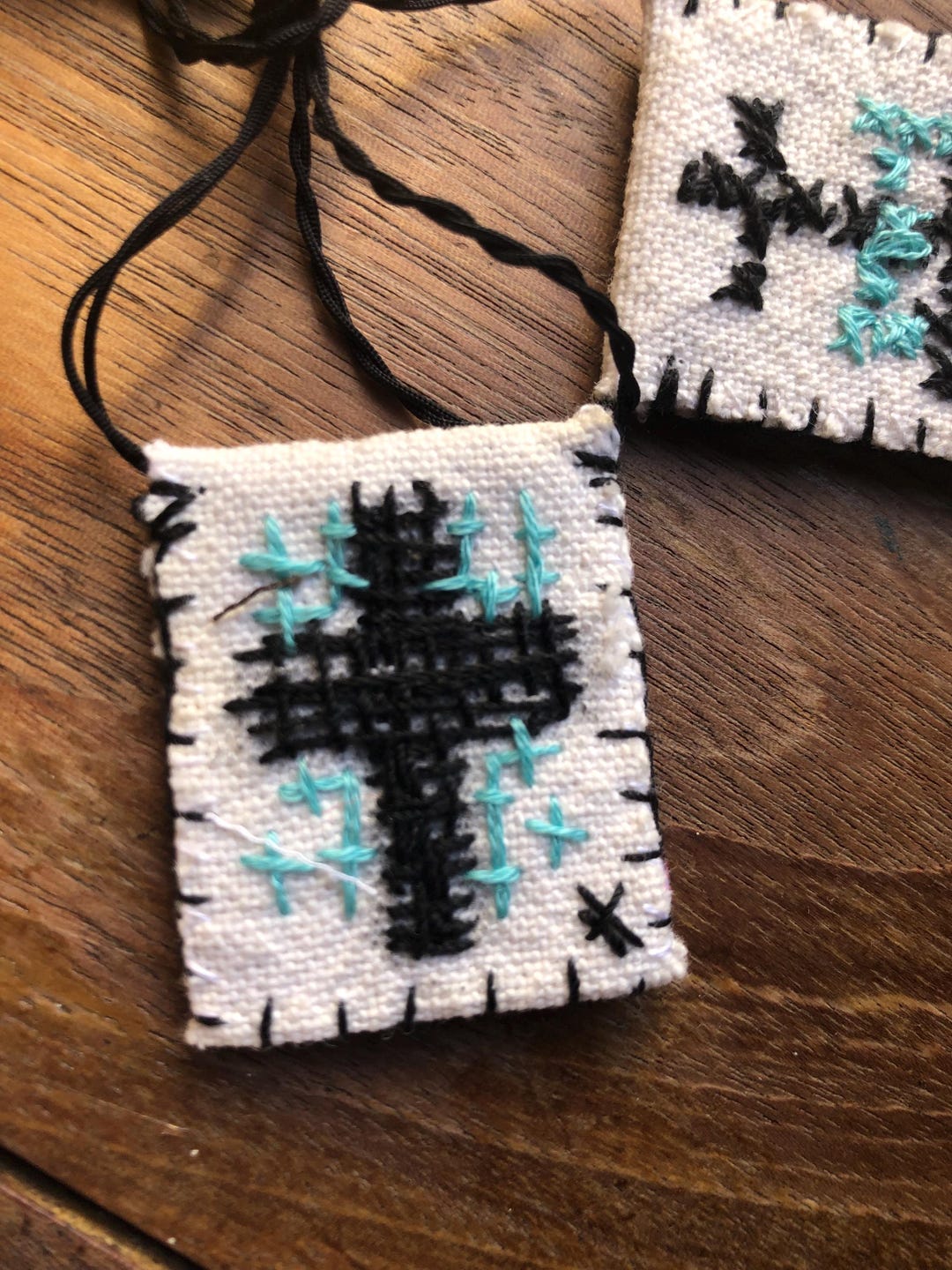 Scapular of the Holy Cross and Marian Symbol, EMBROIDERED SCAPULAR ...