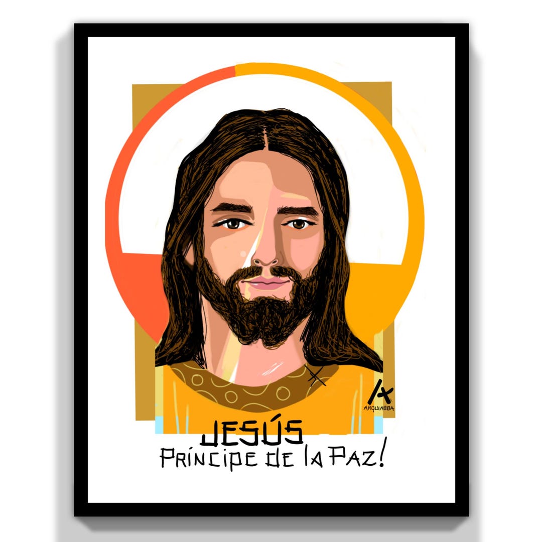 Jesus Prince of Peace DIGITAL DOWNLOAD, Face of Jesus, Art of the Face ...