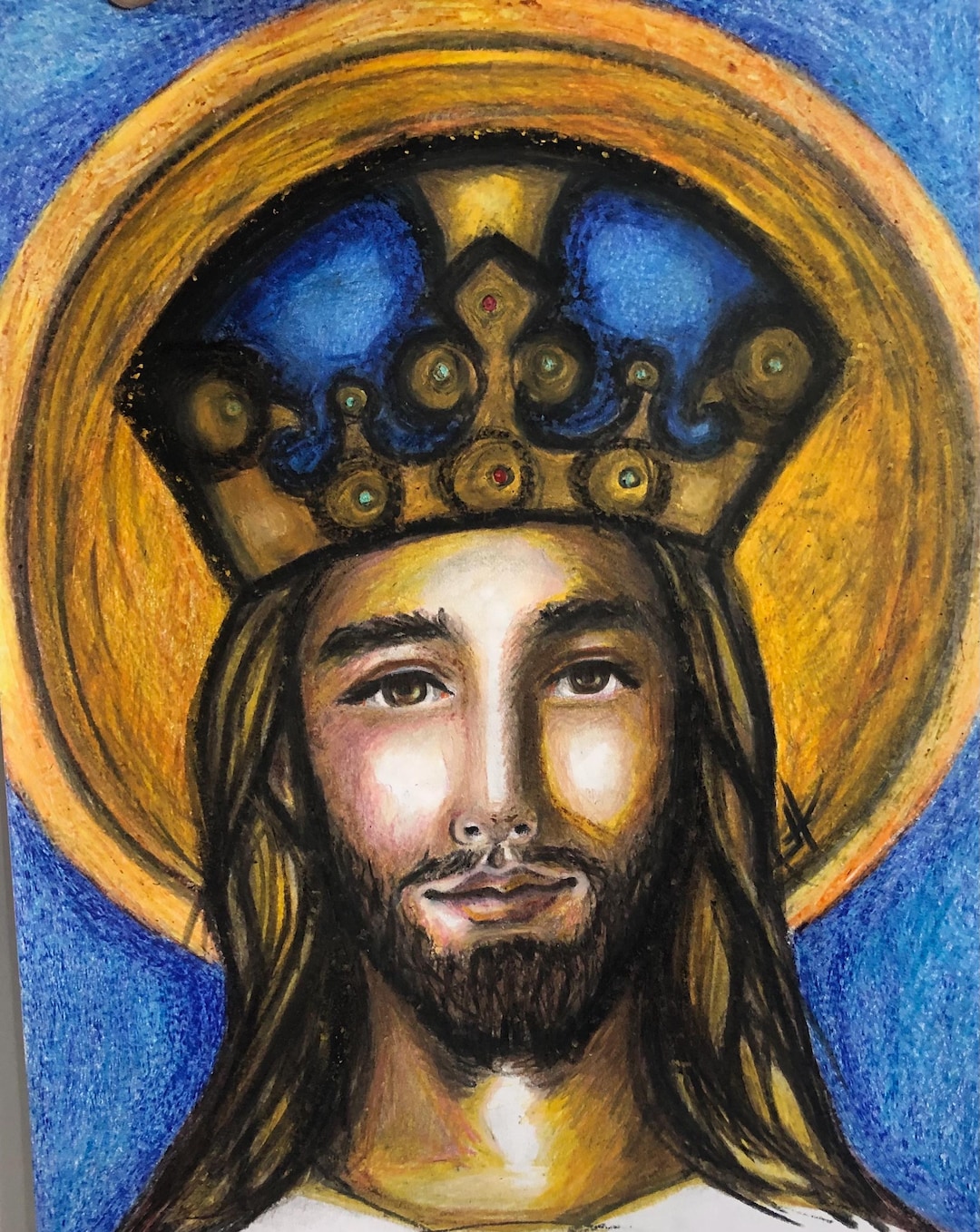 Christ the King, Jesus Art, Christian Image, Jesus Painting in Oils ...