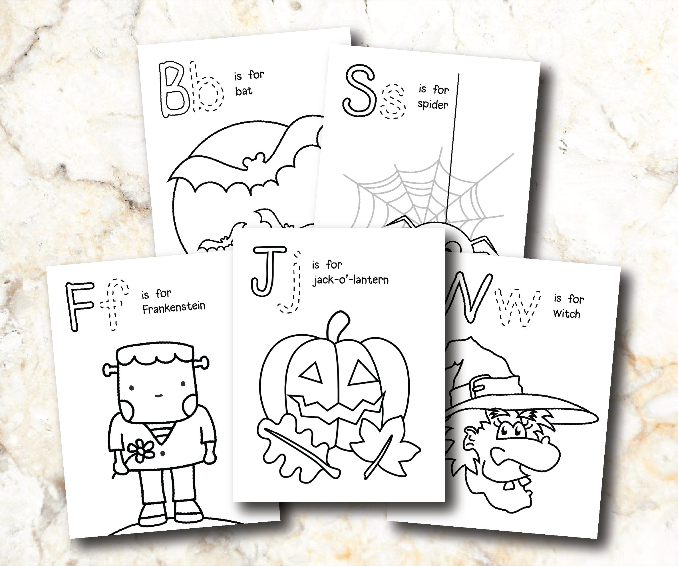 Halloween Coloring Pages for Kids, Printable Coloring Sheets ...