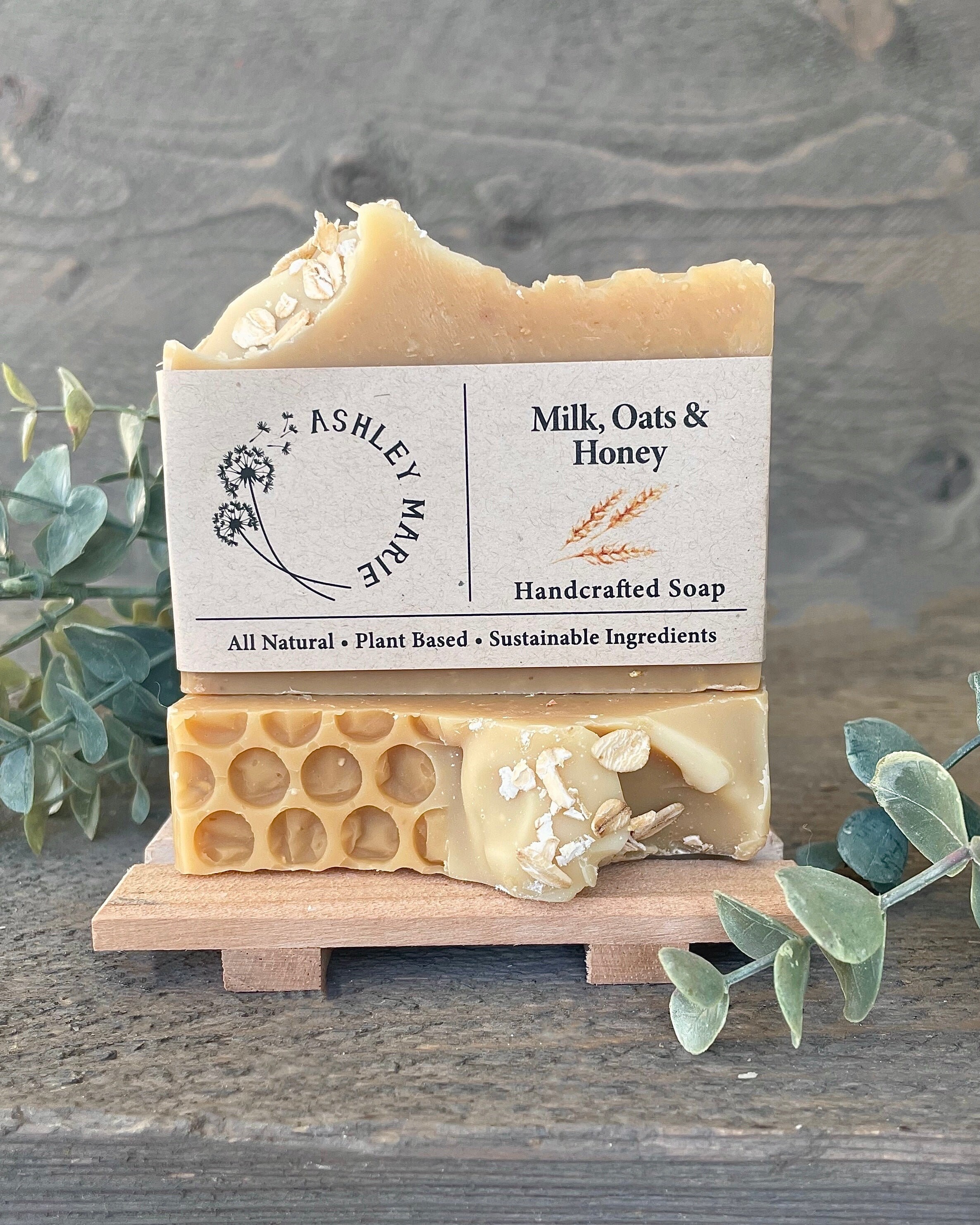 Honey Oatmeal Soap Bar - Goat Milk Soap - Goats Milk Bar Soap - Oatmeal ...