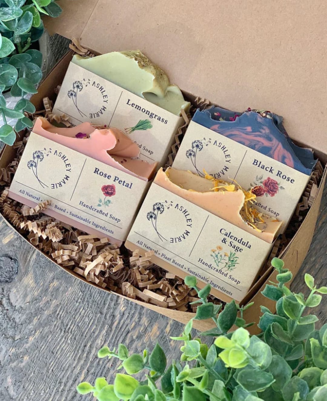 Soap Gift Set Soap Gift Box Housewarming Gift Set of 4 Soaps Soap Bar ...