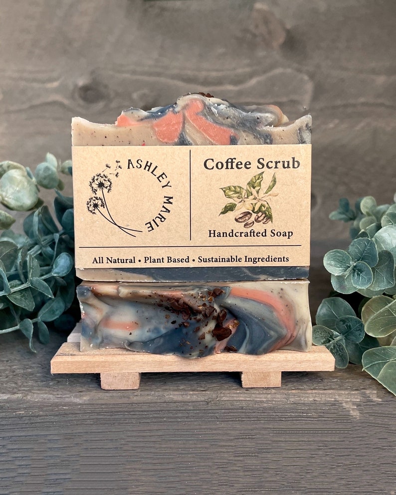 Coffee Scrub Soap Bar With All Natural Plant Based Ingredients Toxin