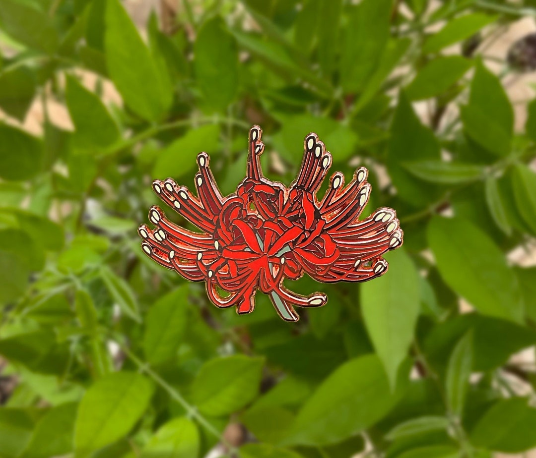 Red Spider Lily Hard Enamel Pin Anime/manga/manhwa/manhua - Etsy