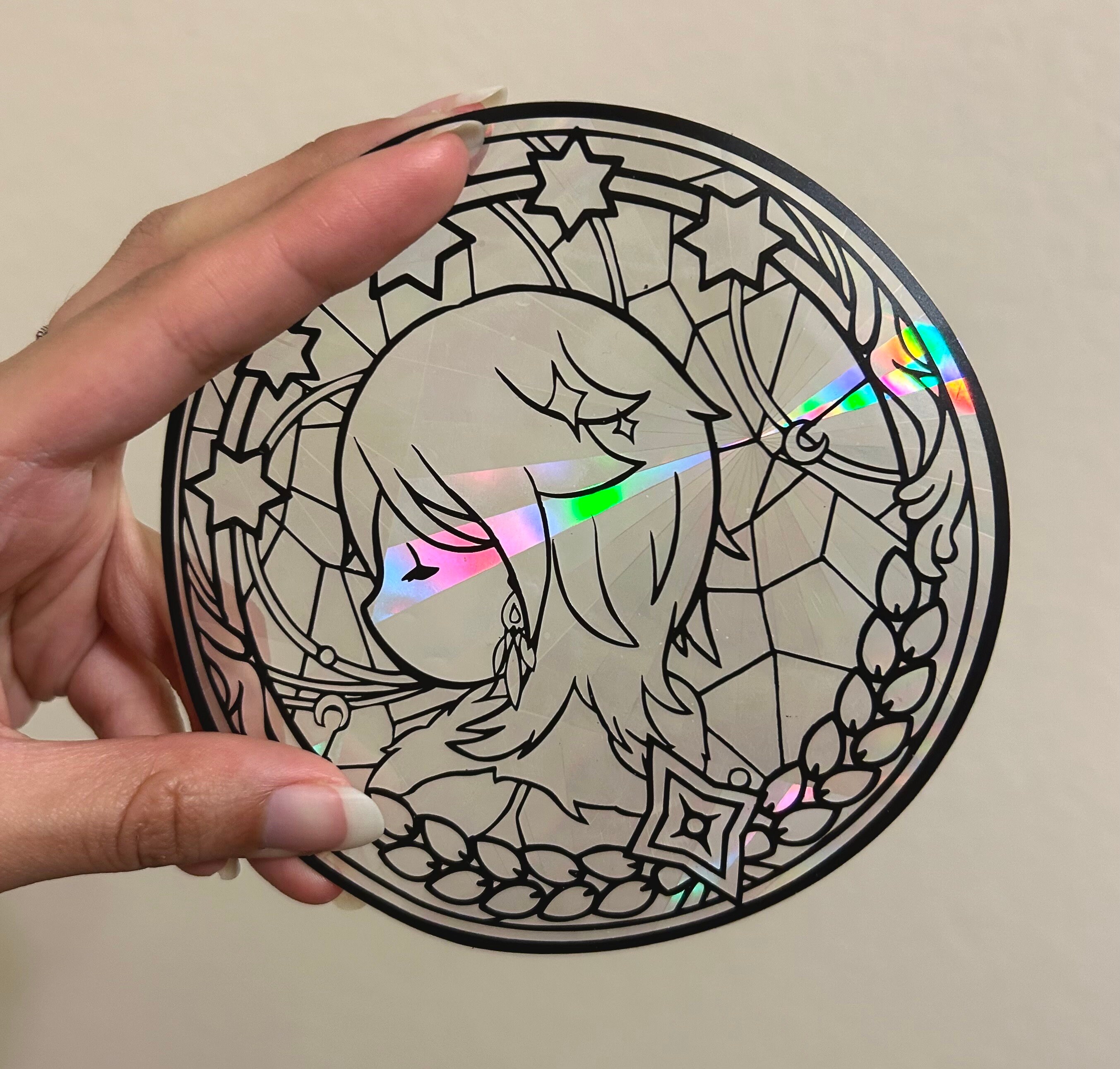 Aventurine Suncatcher Sticker Honkai: Star Rail fan Creation - Etsy