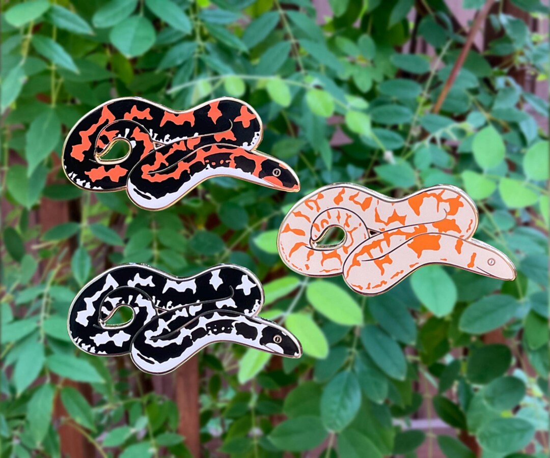 Kenyan Sand Boa Snake Hard Enamel Pin - Reptile Lapel Pins/badges - Etsy