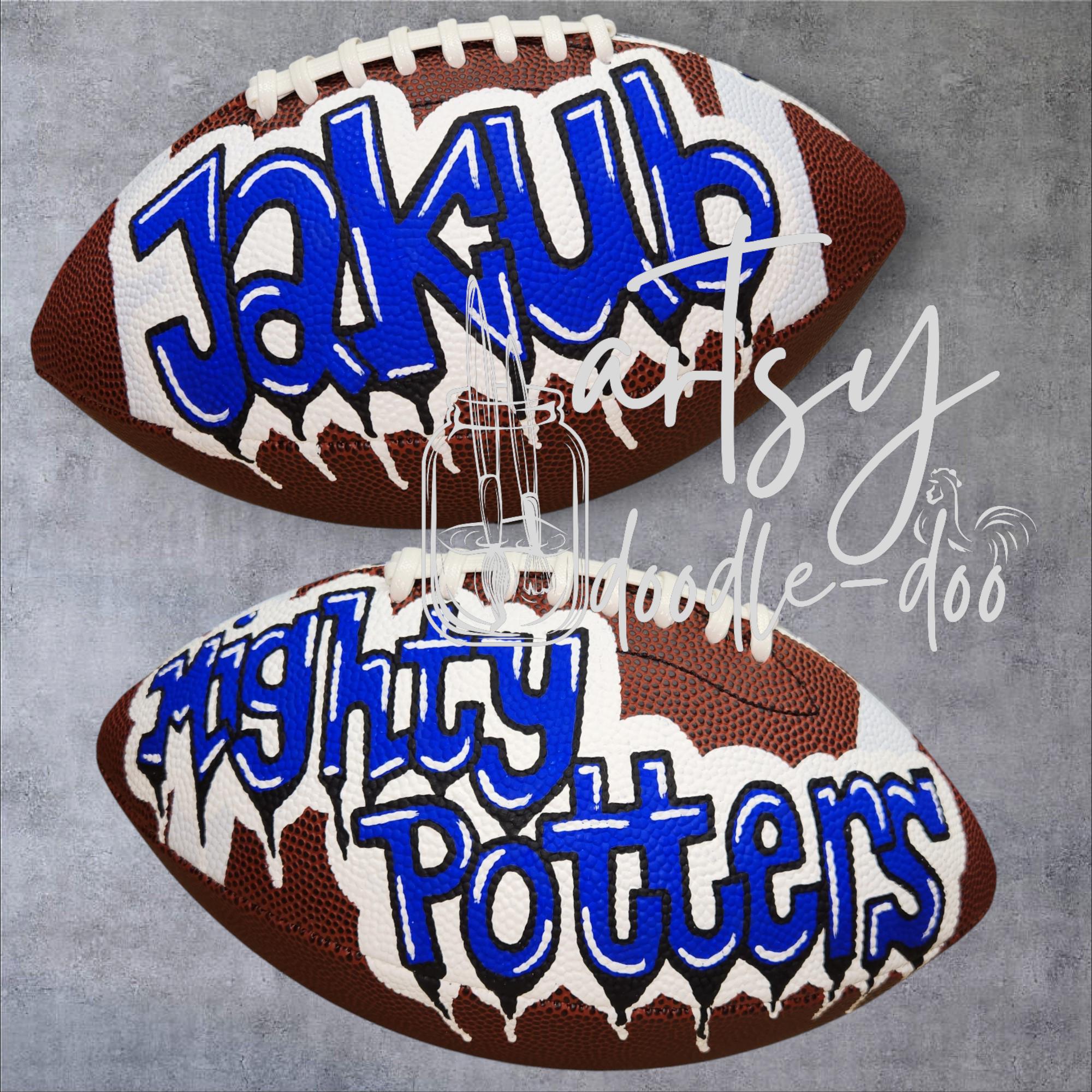 Painted Sports Ball-name & NUMBER ONLY Basketball Football Soccer ...