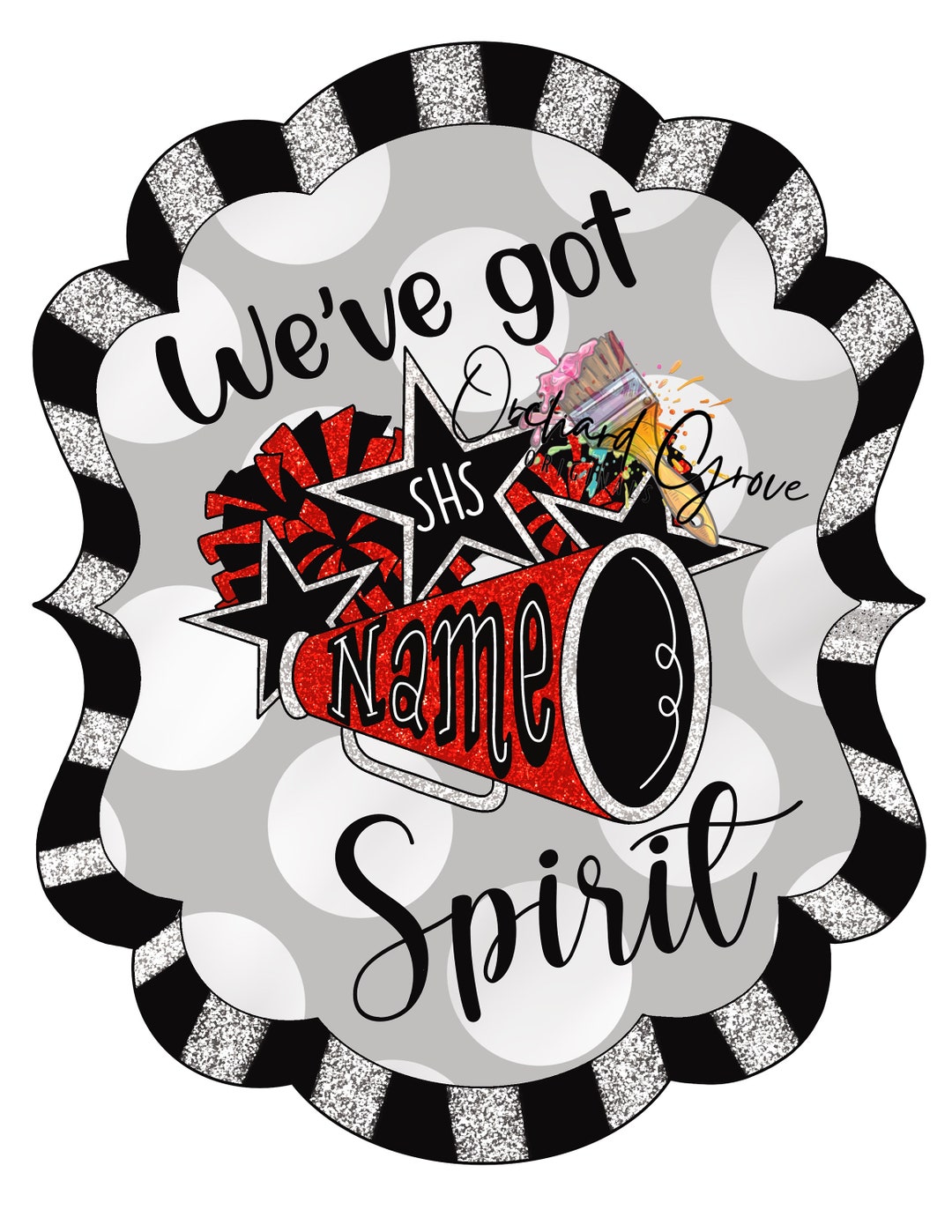 TEMPLATE: Digital Template, Cheer, Cheerleading, Spirit, Cheer Squad ...