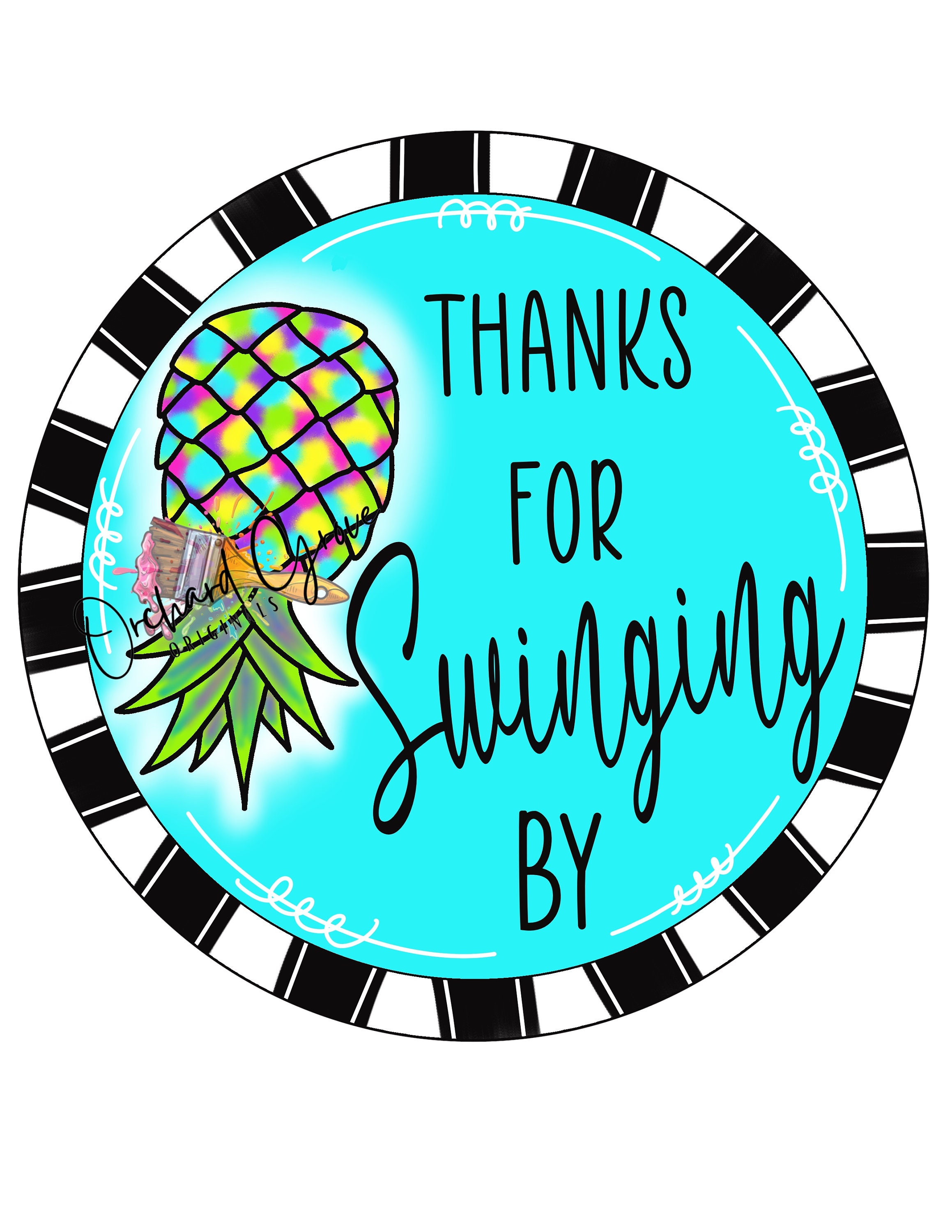 TEMPLATE: Swingers, Digital Template, Door Hanger, Upside-down ...