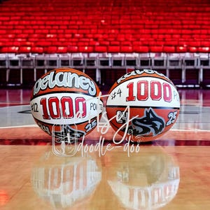 LOGO/DETAILED 1000 Points- Senior-painted Sports Ball-logo-basketball ...