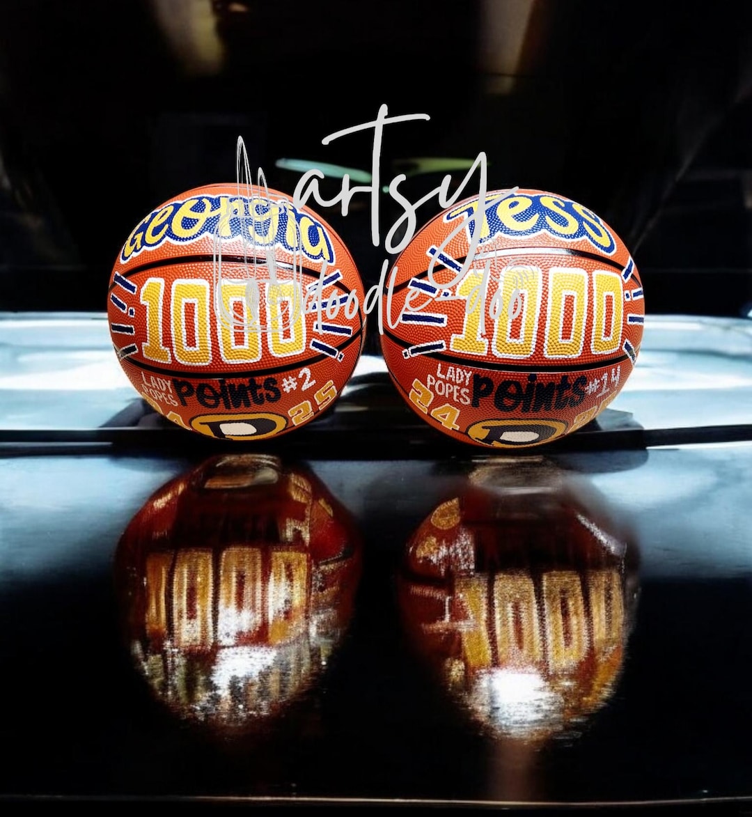 LOGO/DETAILED 1000 Points- Senior-painted Sports Ball-logo-basketball ...