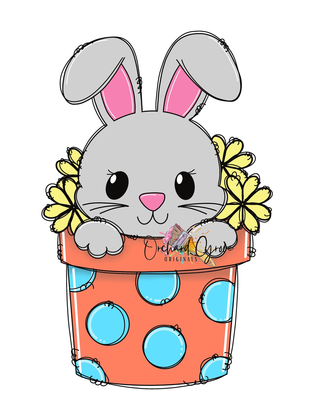 TEMPLATE: Digital Template, Door Hanger, Easter Door Hanger, Easter ...