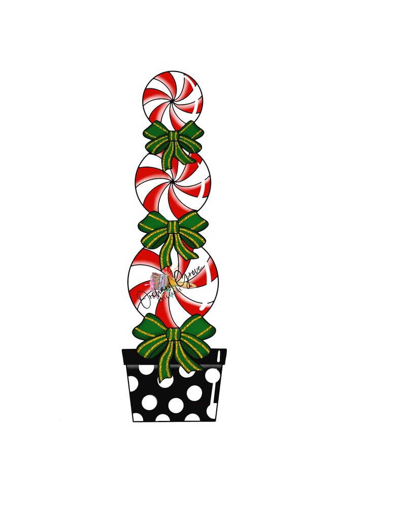 PLANTILLA: plantilla digital, TALL STACK, menta, Navidad, lazos - Etsy ...