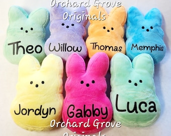 EXTRA LARGE 15 Personalized Easter Peeps, Plush Peeps,easter Basket ...