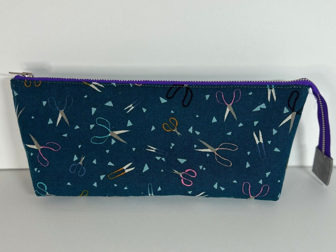 Snippy Scissors Triangle Zip Bag - Etsy