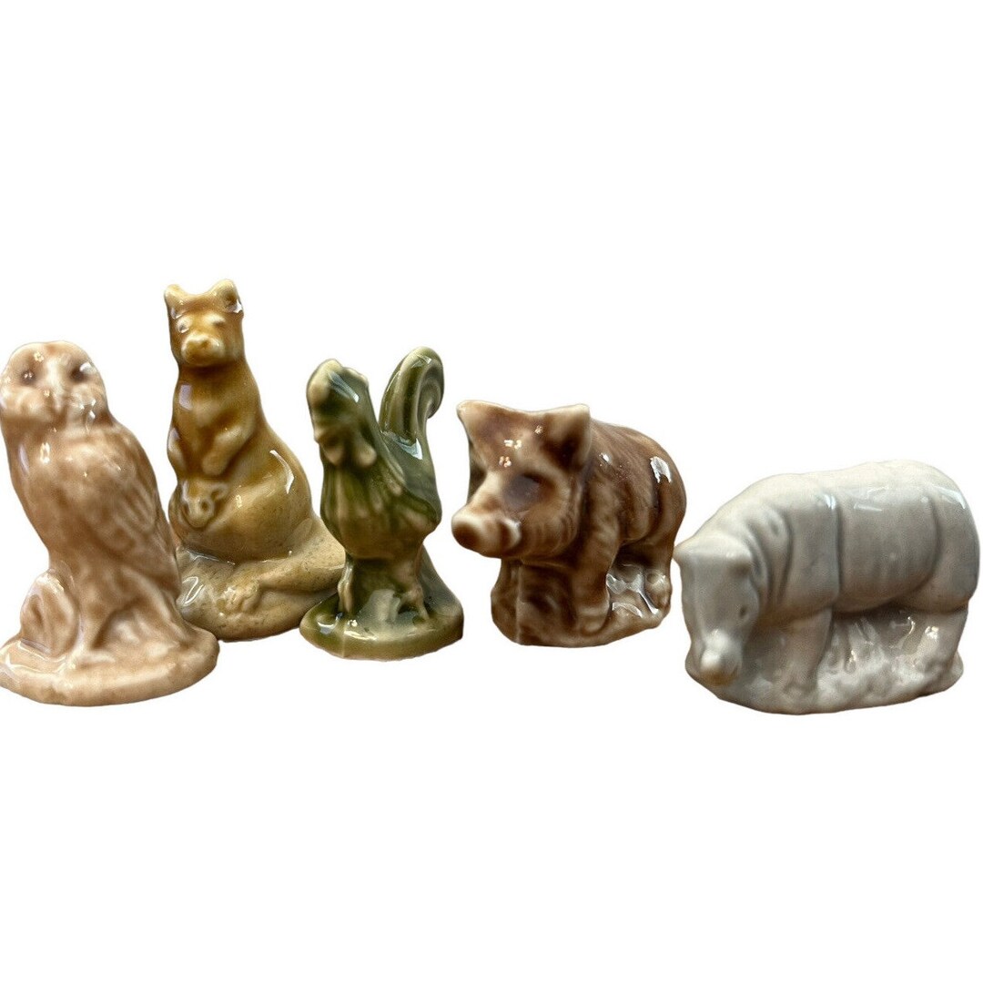 Wade Whimsies Warthog Owl Rooster Rhino Kangaroo Miniature - Etsy