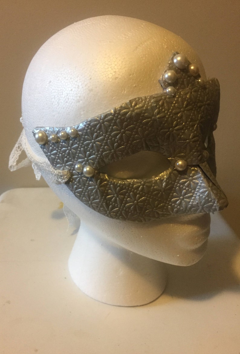 Silver Masquerade Mask Masquerade Mask Silver Mask Costume | Etsy